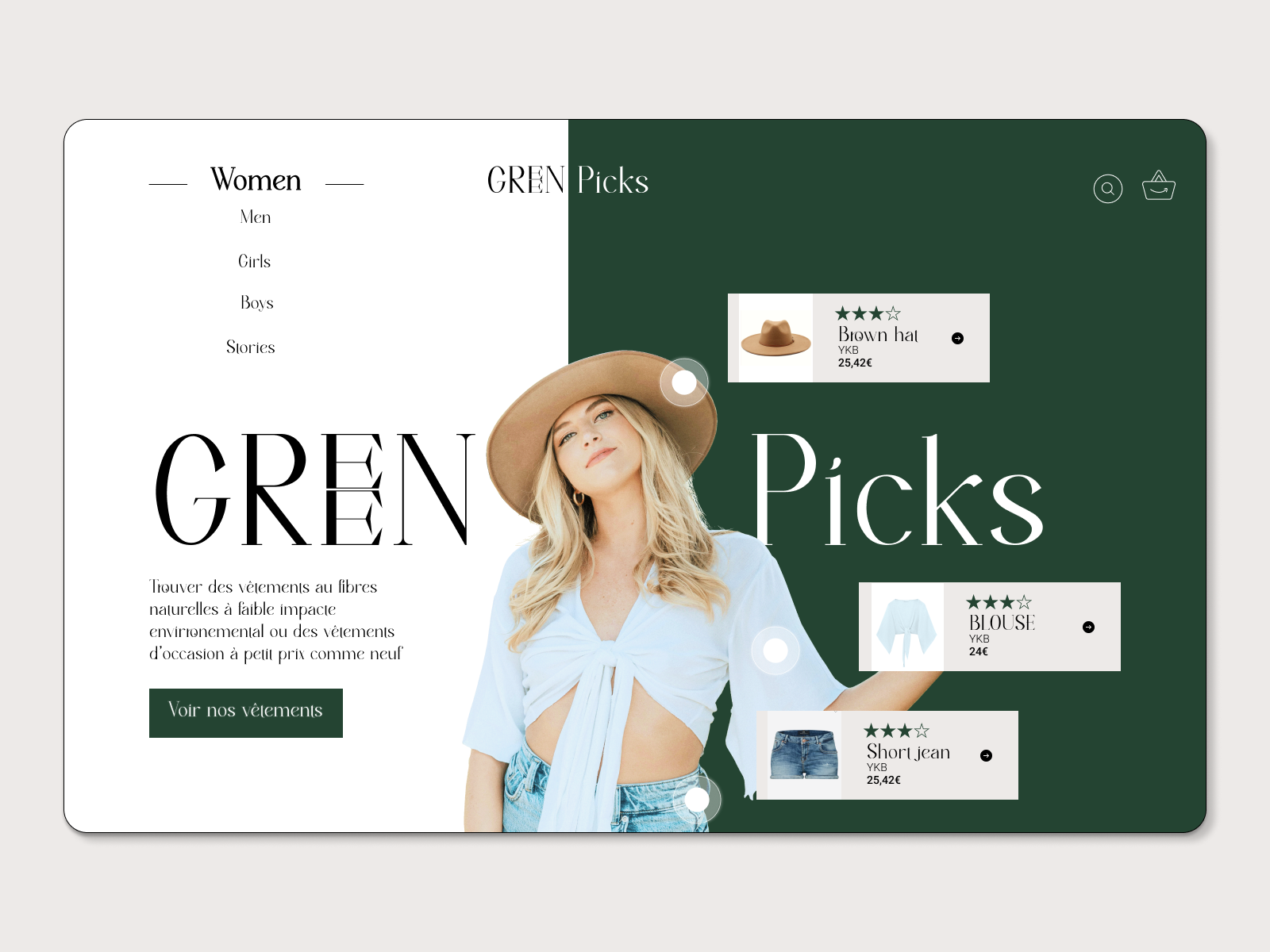 Green Picks by Alison Lepreux on Dribbble