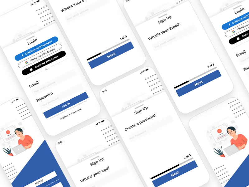 Sign Up Page by saket khare on Dribbble