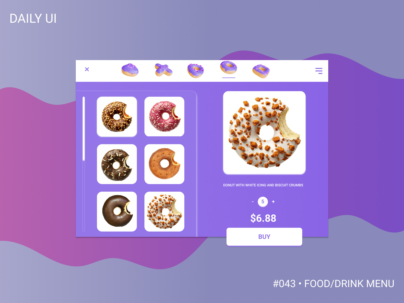 Daily UI :: 043 by Ksenia Cherepina on Dribbble