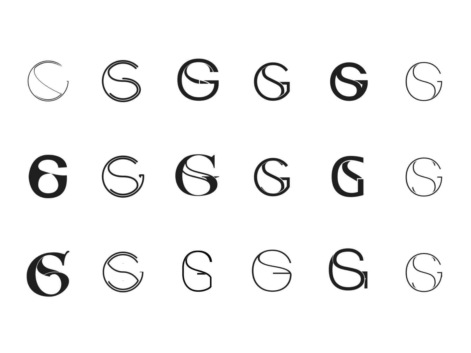 GS monogram by Alessandro Serafini on Dribbble