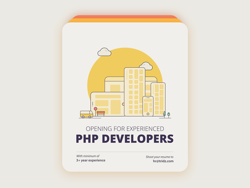 Hiring Poster for Tridz by Shan Ahamed on Dribbble
