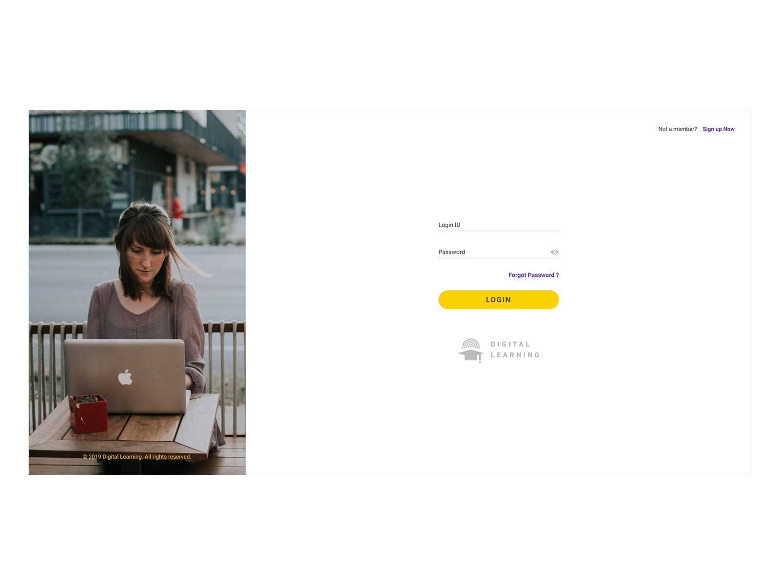 Digital Learning - Login Page Design by Dhruv Chauhan on Dribbble