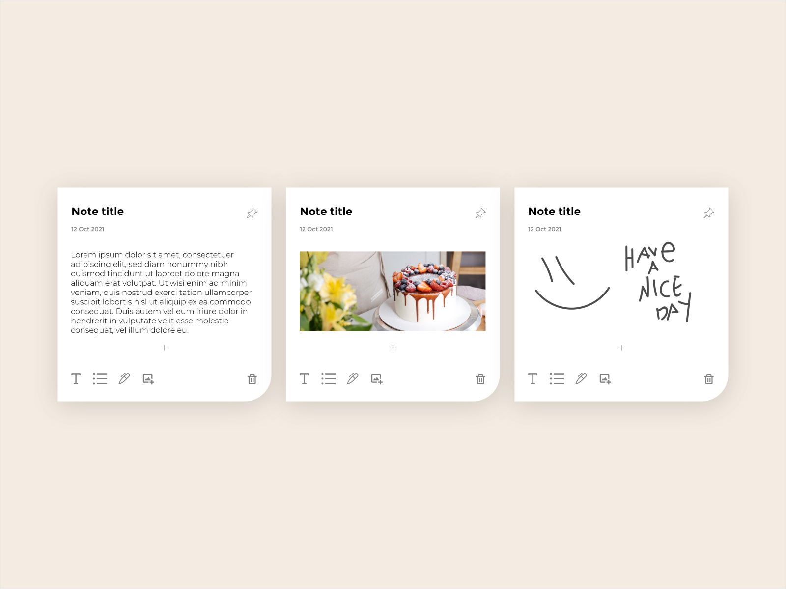 Notes Widget by Felipe Bernal on Dribbble