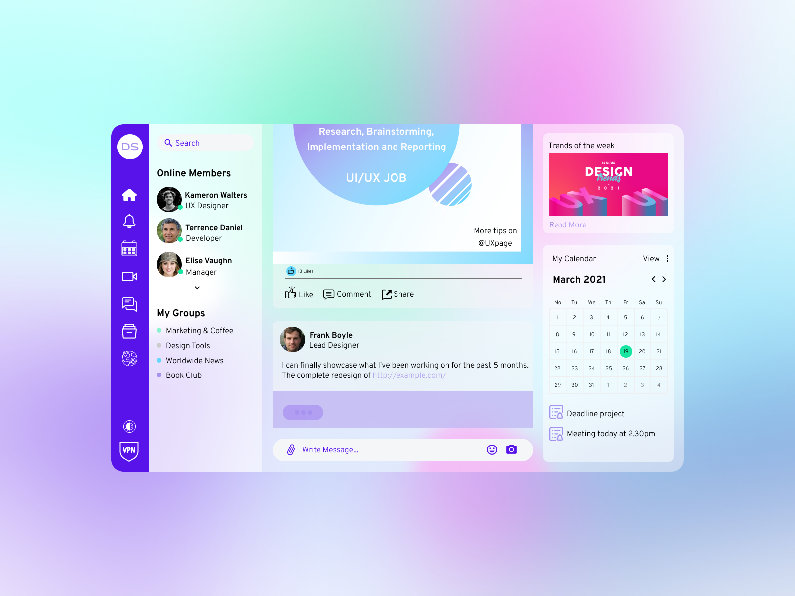 3 Days Web App Project by Deborah Stoleru on Dribbble