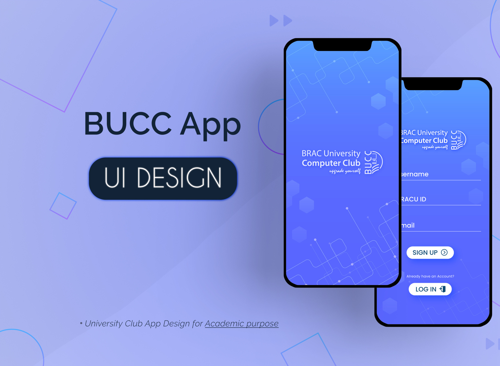 Dribbble - BUCC UI Design (Front Page Smartphone Screen Mockup) - S R ...