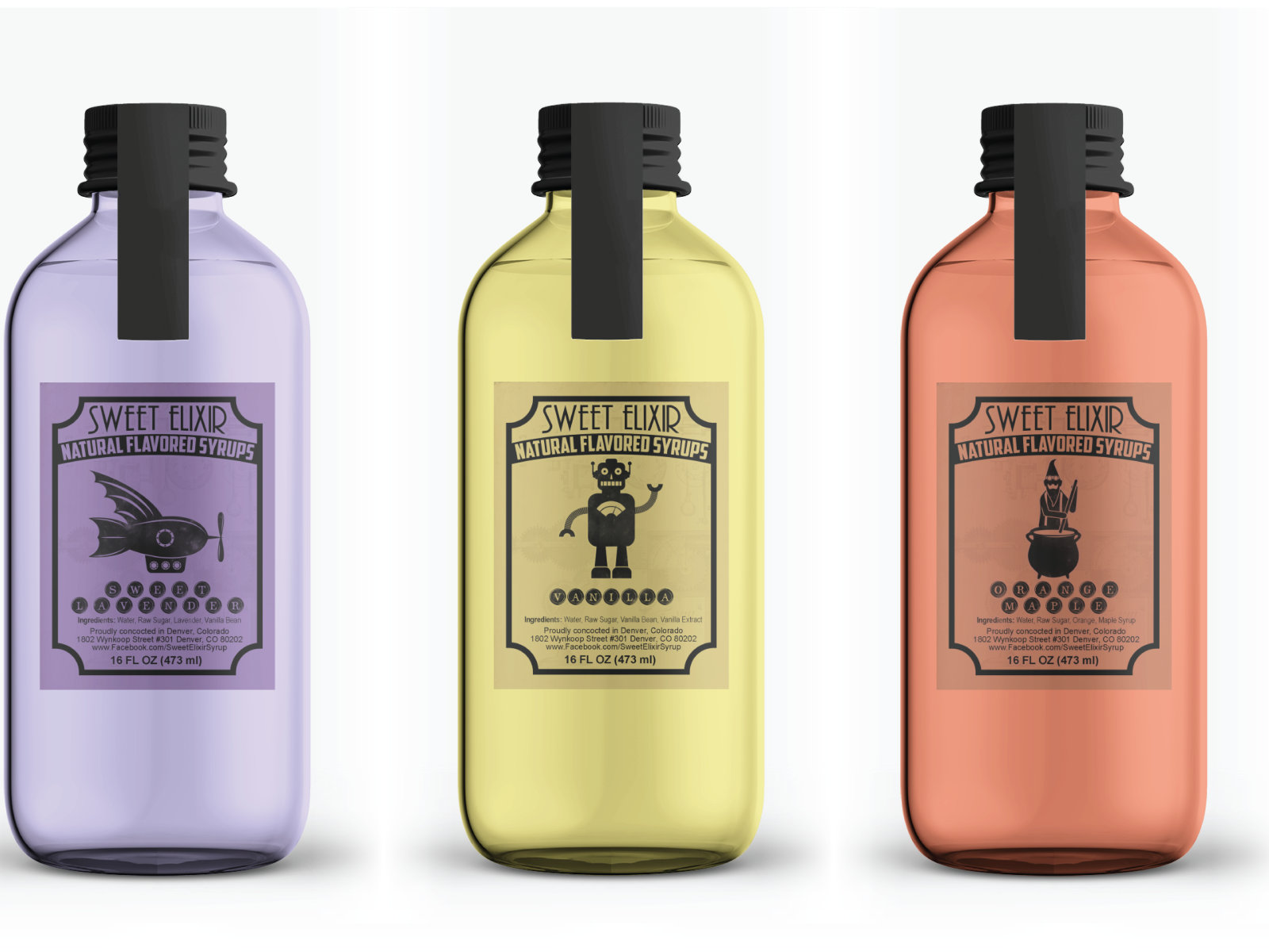 Sweet Elixir Labels by Dusty LaPerriere on Dribbble