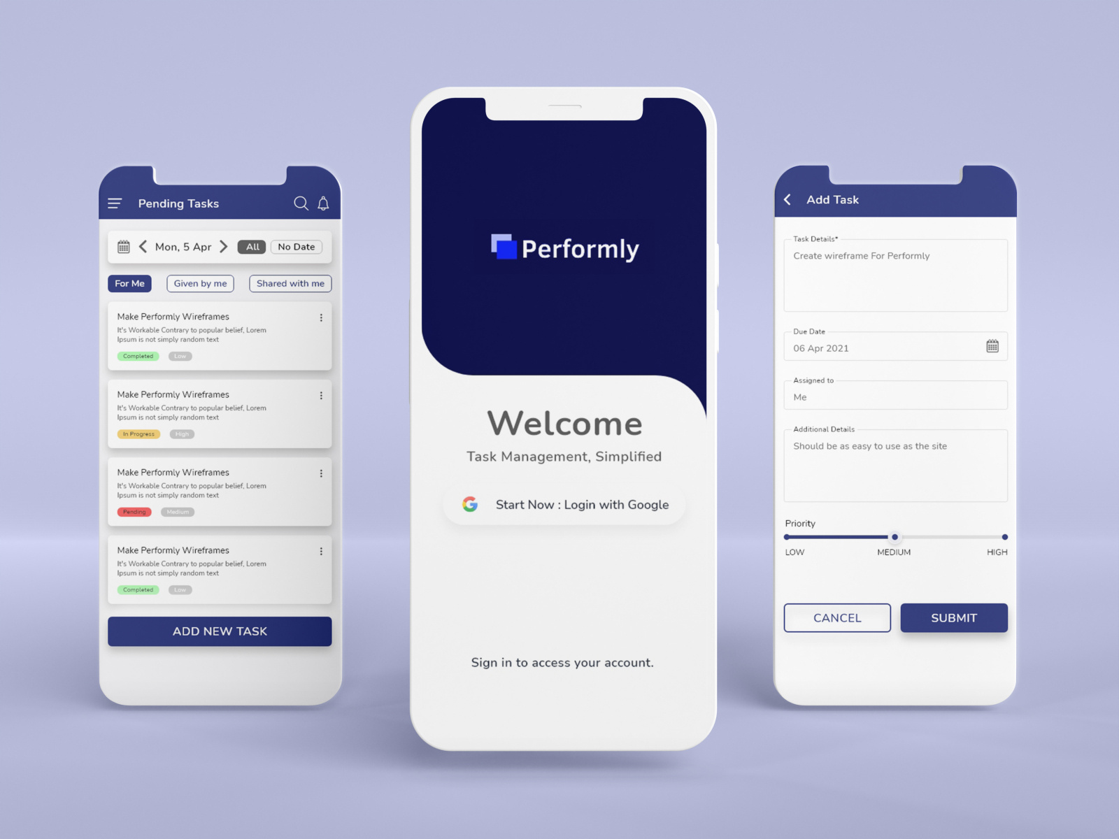Performly - Task Management App by Jigar Shah on Dribbble