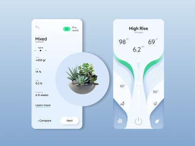 Plant health app UI design by Rohit Kumar on Dribbble