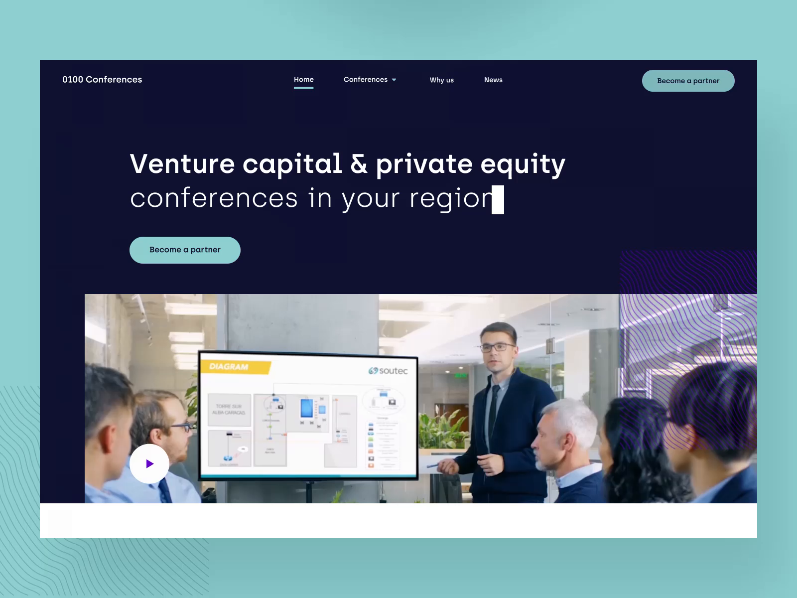 0100Conferences - Hover interaction by Majo Puterka for Outloud on Dribbble