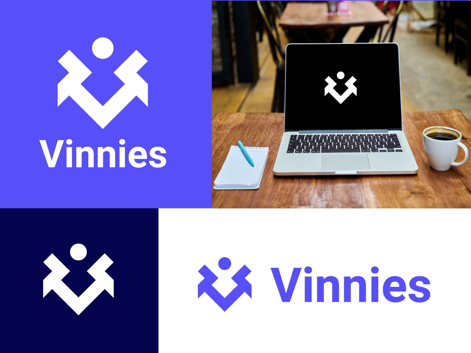 vinnies v letter modern fashion logo design by pixivect on Dribbble