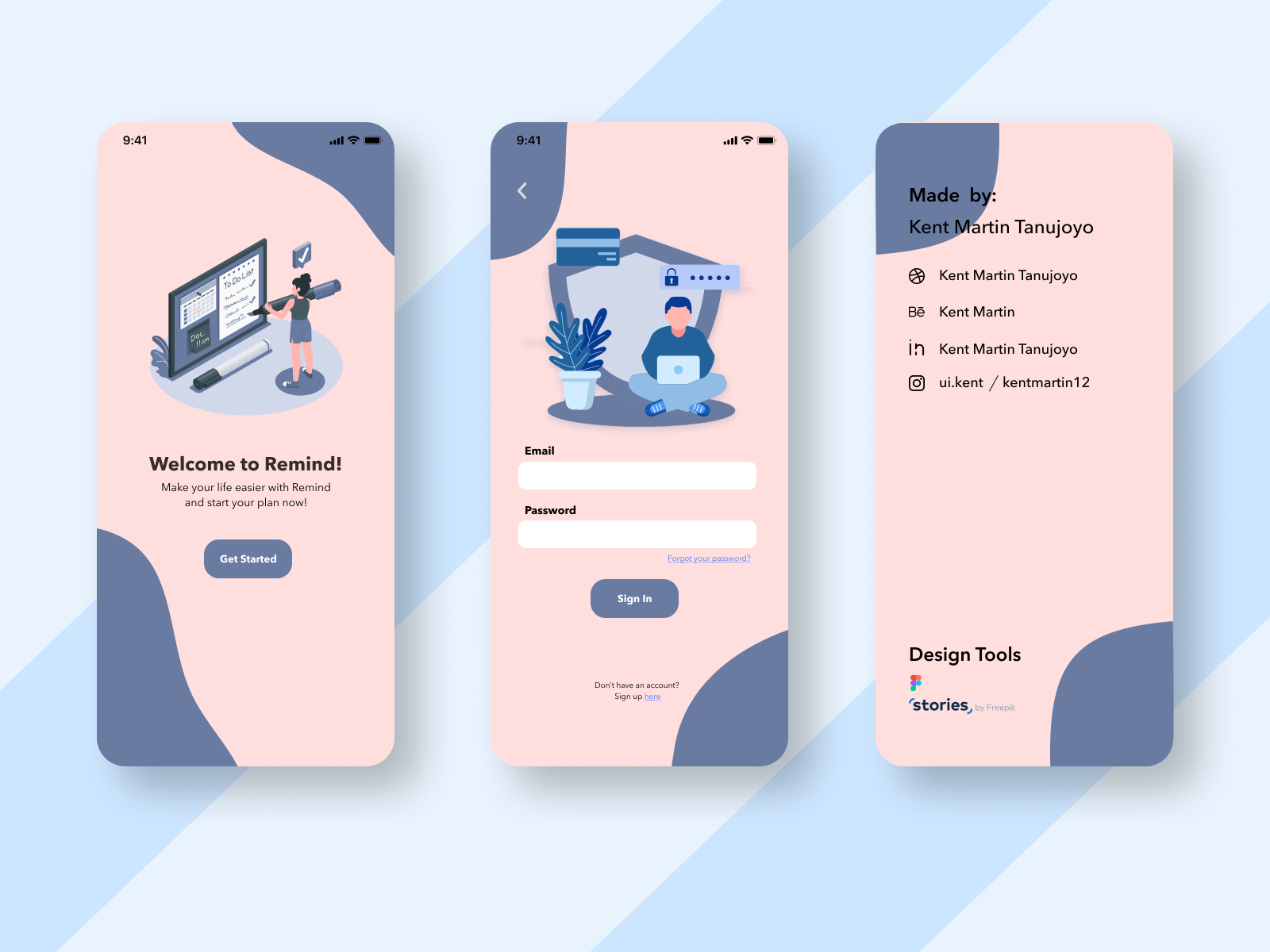 Remind App 2 by Kent Martin Tanujoyo on Dribbble