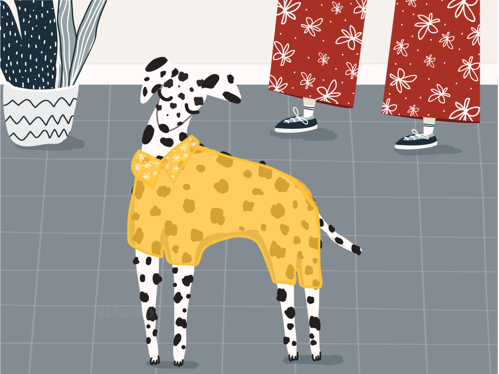 Dalmatian dog by Oly Cazac on Dribbble
