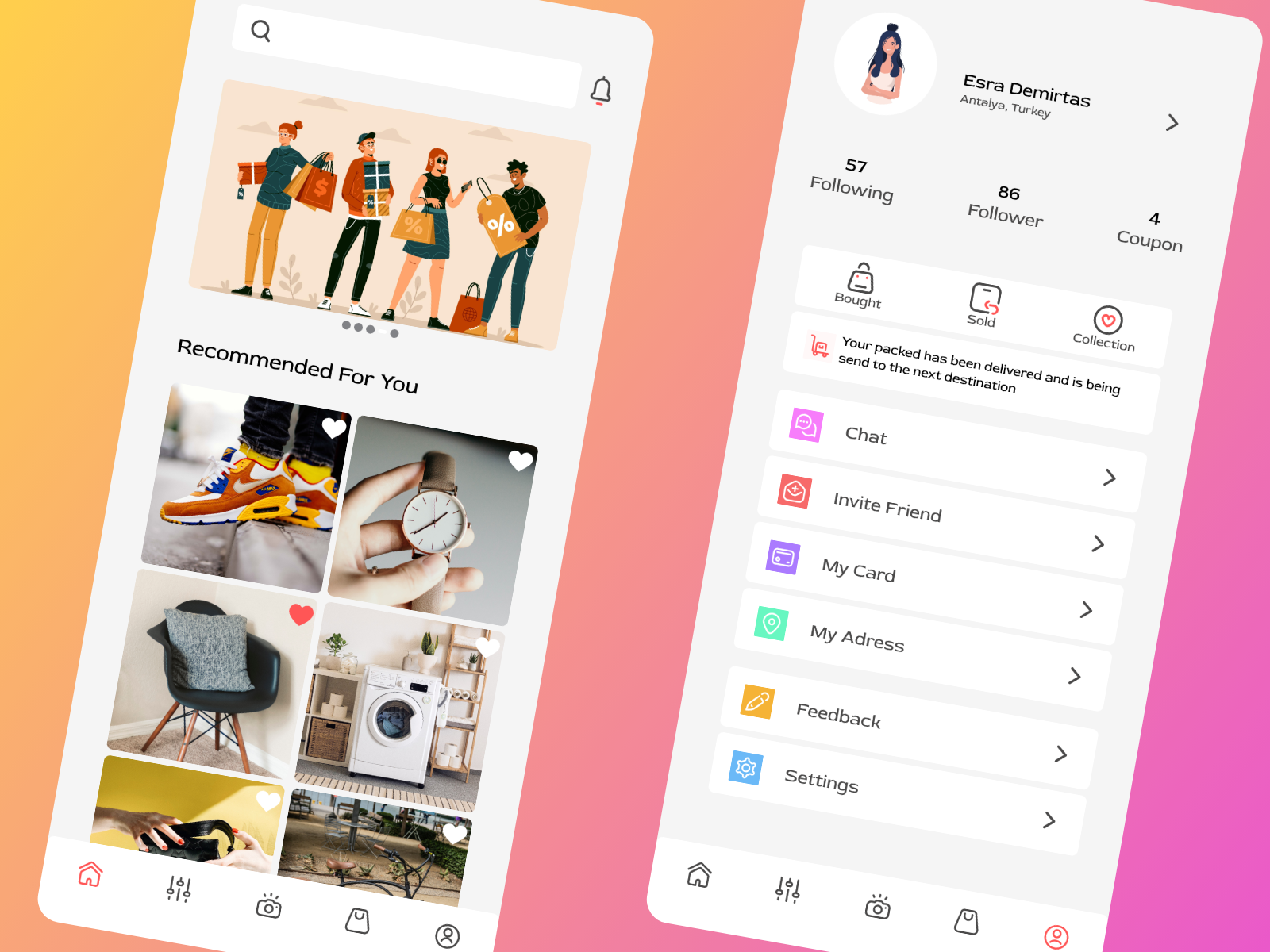 Second Hand E-commerce by Esra Demirtaş on Dribbble