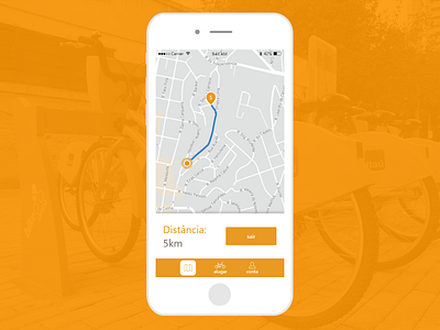 Redesign app Itaú Bike SP - Route Map by Renato Viana on Dribbble