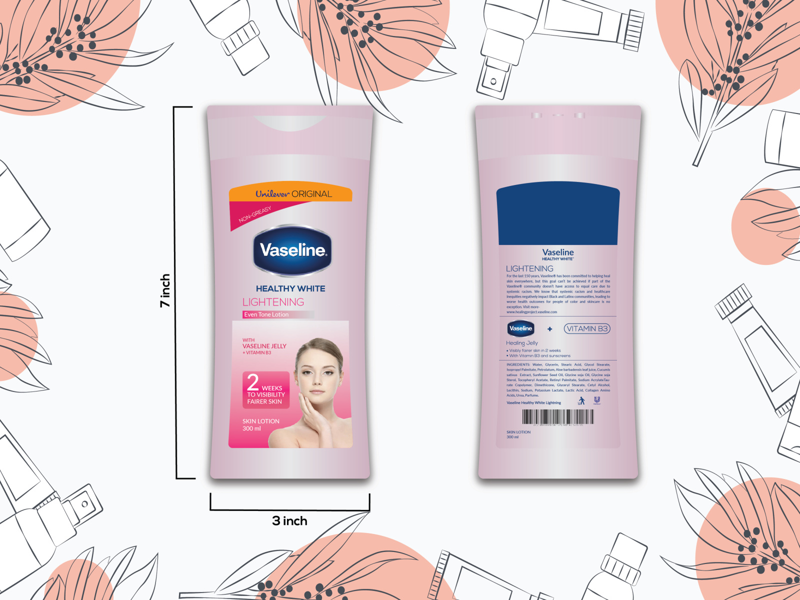 Dribbble - Vaseline-label design.jpg by Rifat Alam Rafi