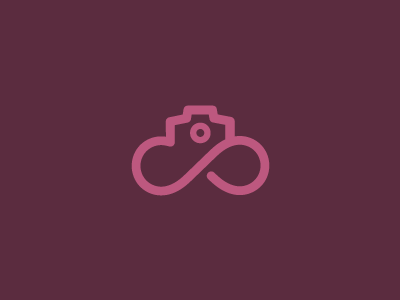 Camera / Infinity / logo design by Viktor Vostrikov on Dribbble