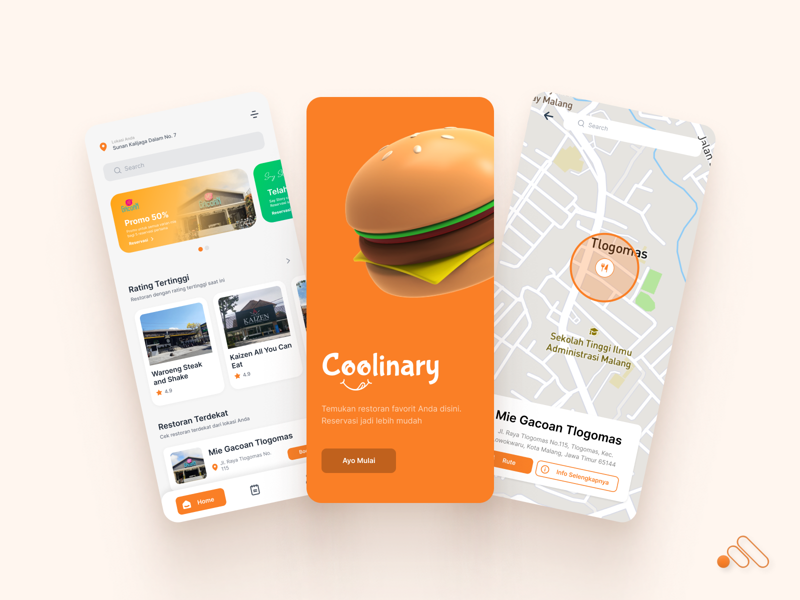 Restaurant Booking App Design by Faza Abdillah on Dribbble