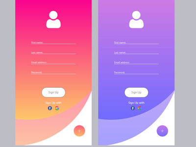 Sign up UI design by Prabi Thapa on Dribbble