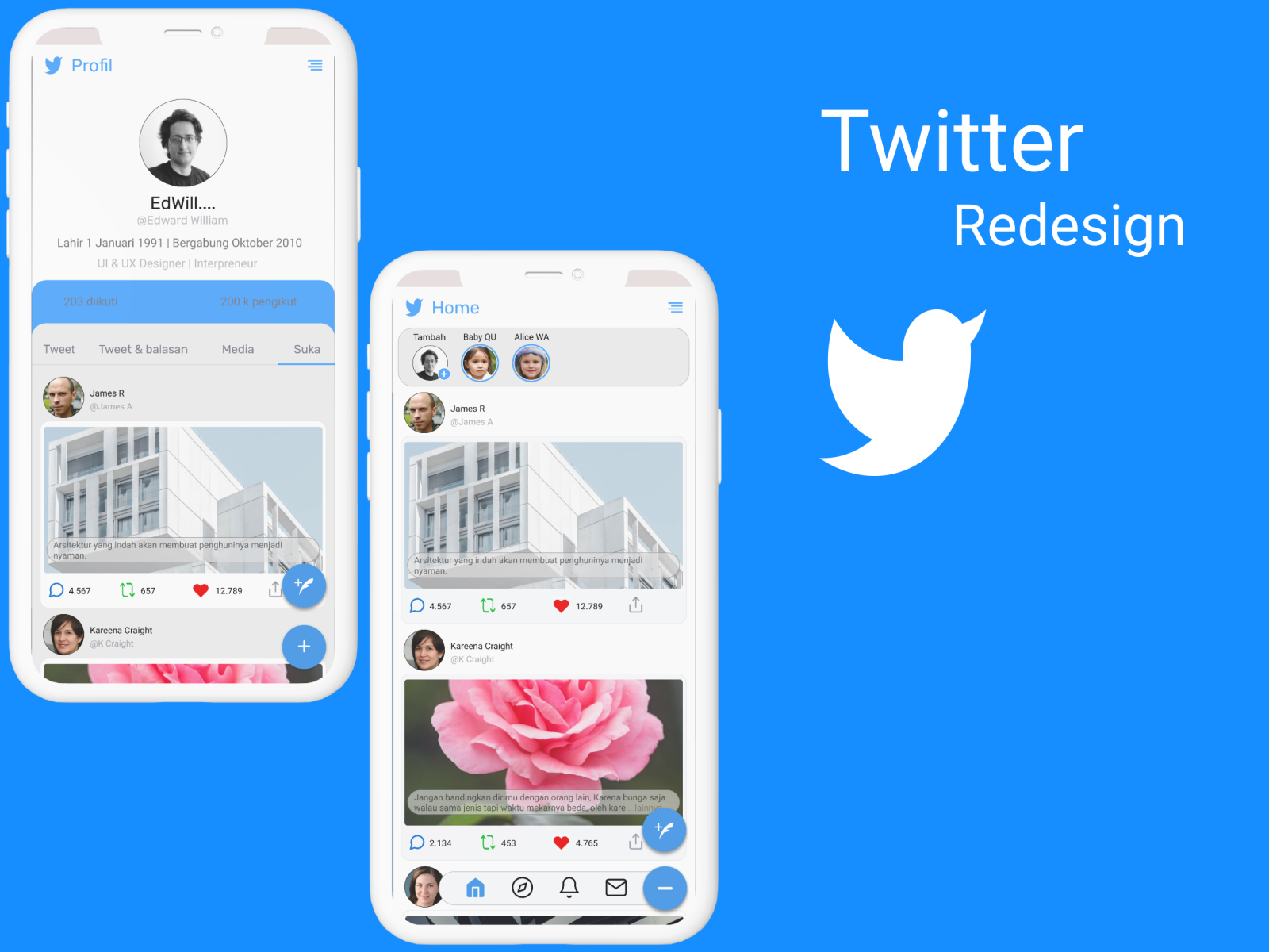 Redesign Twitter by Nazhif Muafa on Dribbble