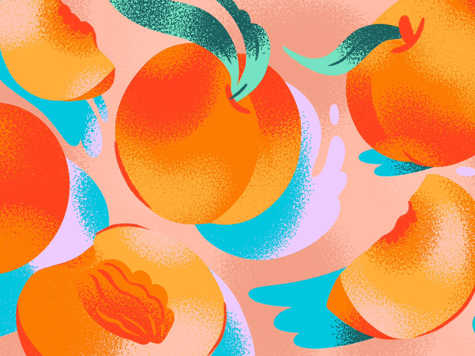 "Just Peachy" Illustration by Jordan Kay on Dribbble
