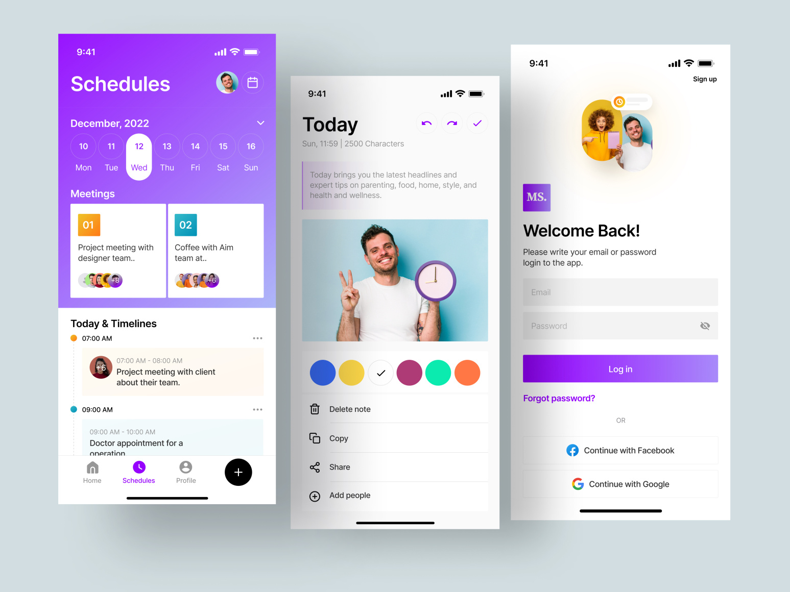 Notes creating applicating by Asad Akbar on Dribbble