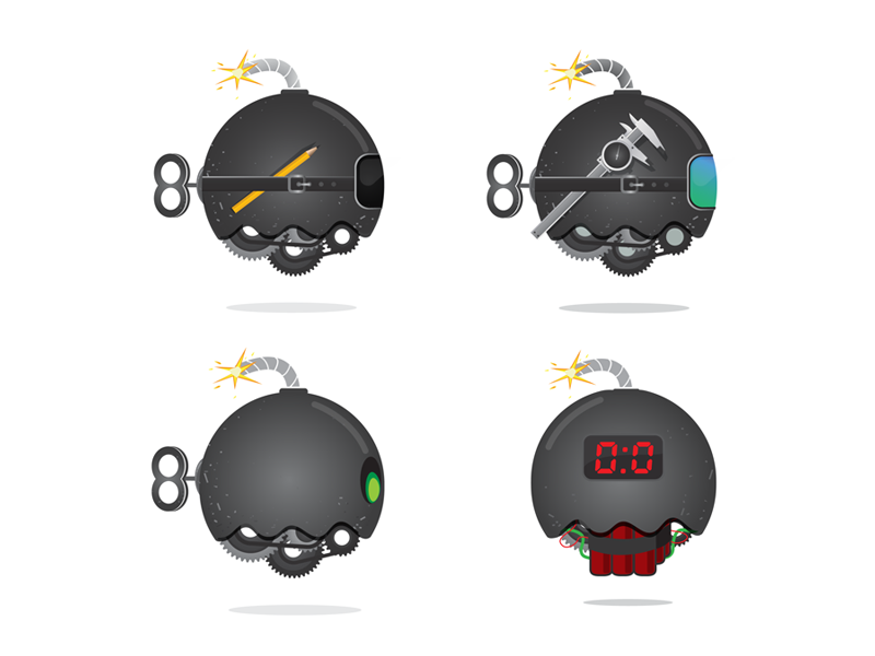 Bomb Bots by Faith Finnigan on Dribbble