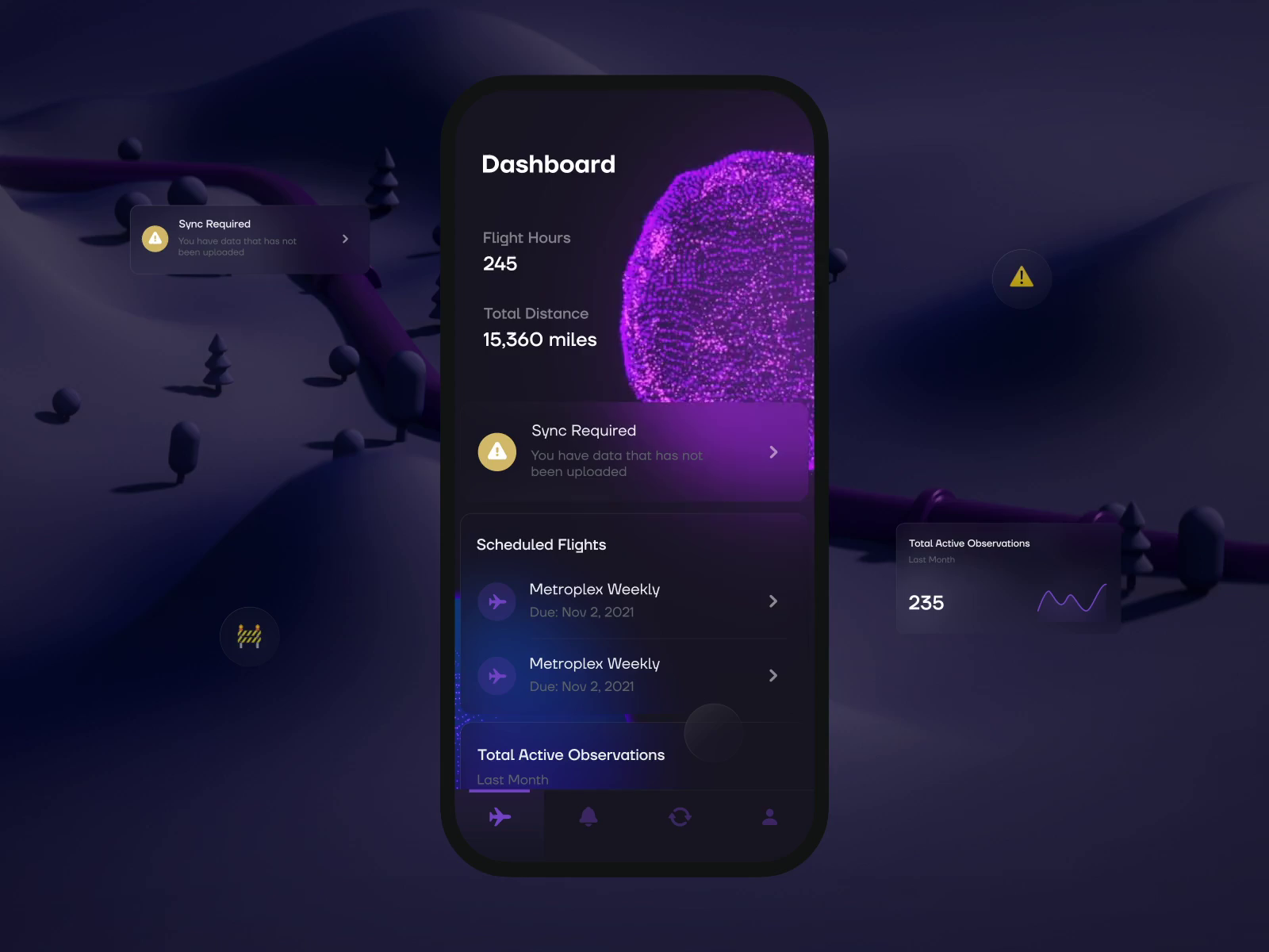 Pilot Monitoring App by Slick on Dribbble