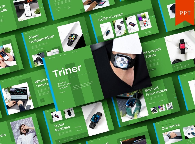 Triner - Presentation Template by MyTemplates on Dribbble