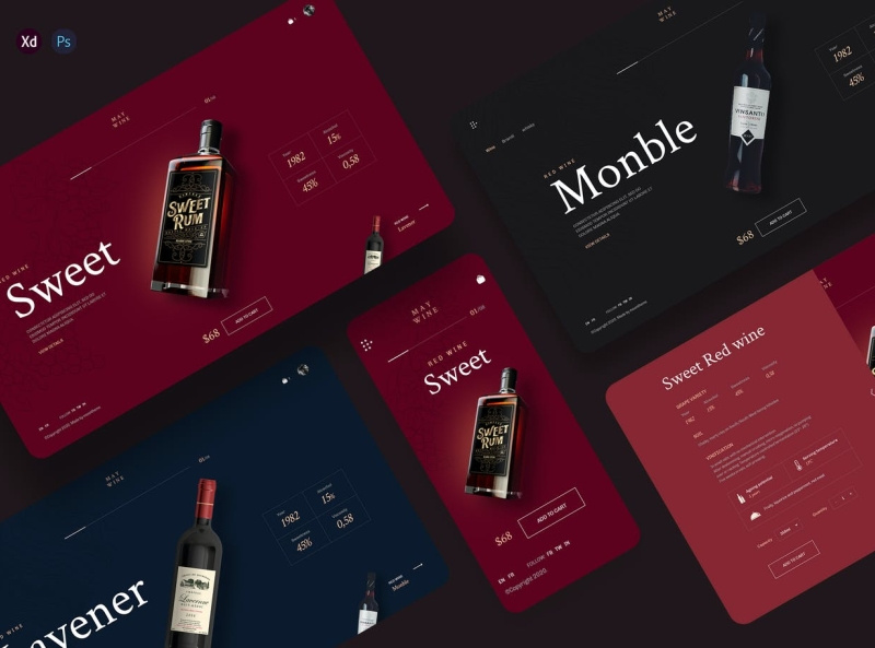 Maywine - Wine store ecommerce template by Master Templates on Dribbble