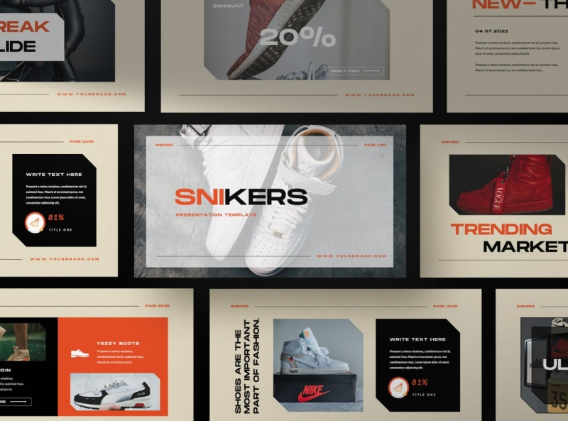 Snikers Multipurpose Templates by Presently Creative on Dribbble