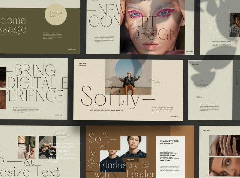 Softly Lookbook Template by Master Templates on Dribbble