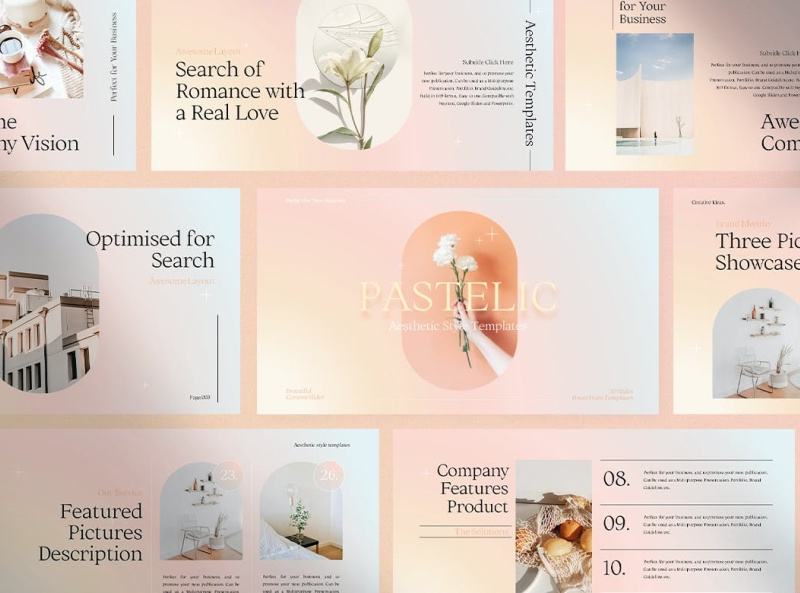 PASTELIC Multipurpose Template by MyTemplates on Dribbble