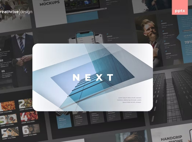 Free Next Multipurpose Template by Presently Creative on Dribbble