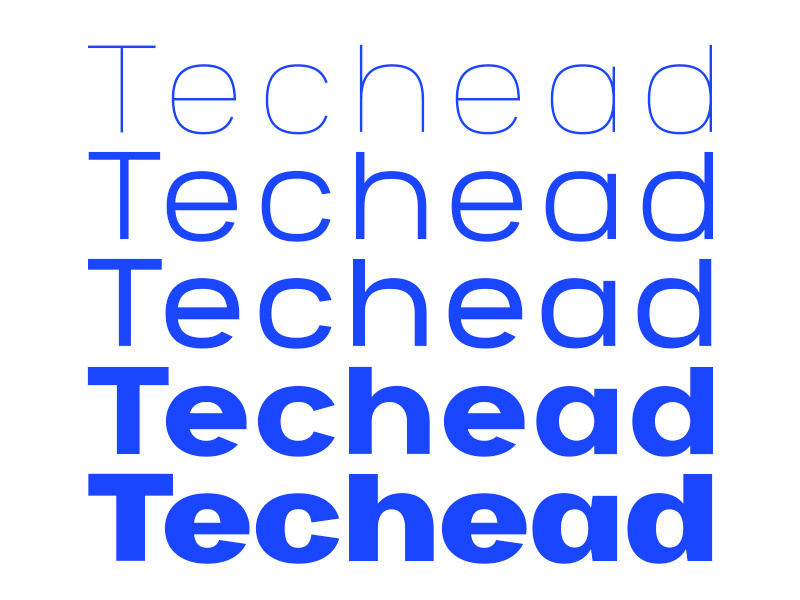 Techead font by Headfonts on Dribbble