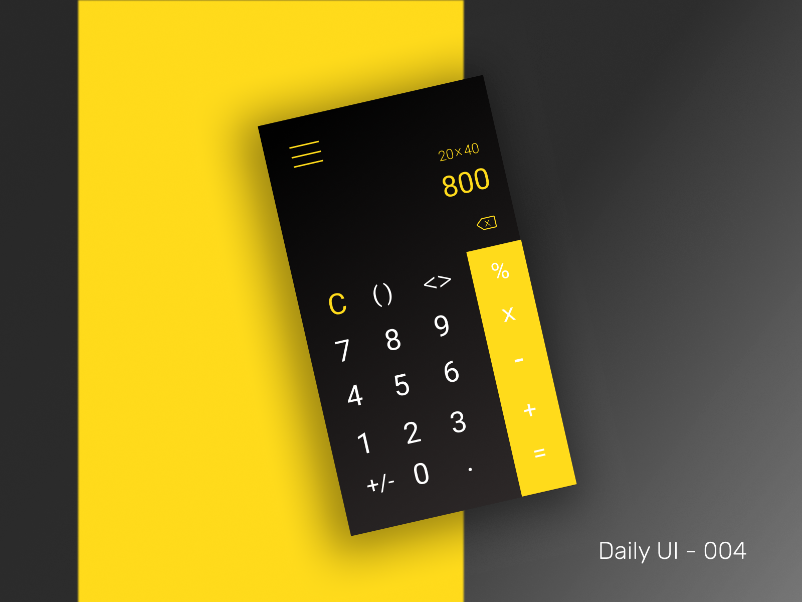 DailyUI 004 - Calculator by Elisa D'Angelo on Dribbble