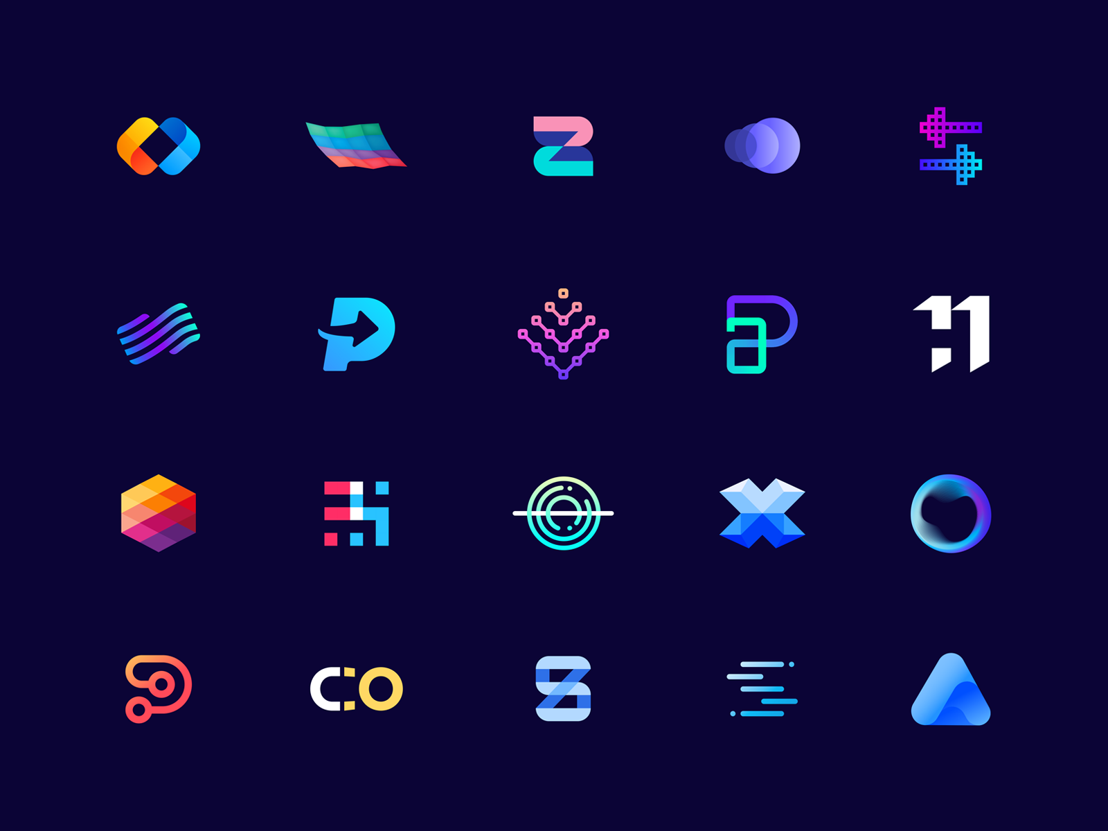 Fintech logo collection 2014-2019 by Aiste for smart by design™ on Dribbble