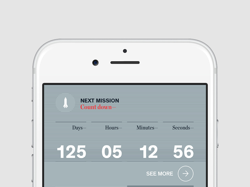 Next Mission Countdown by Mads Bjerre on Dribbble