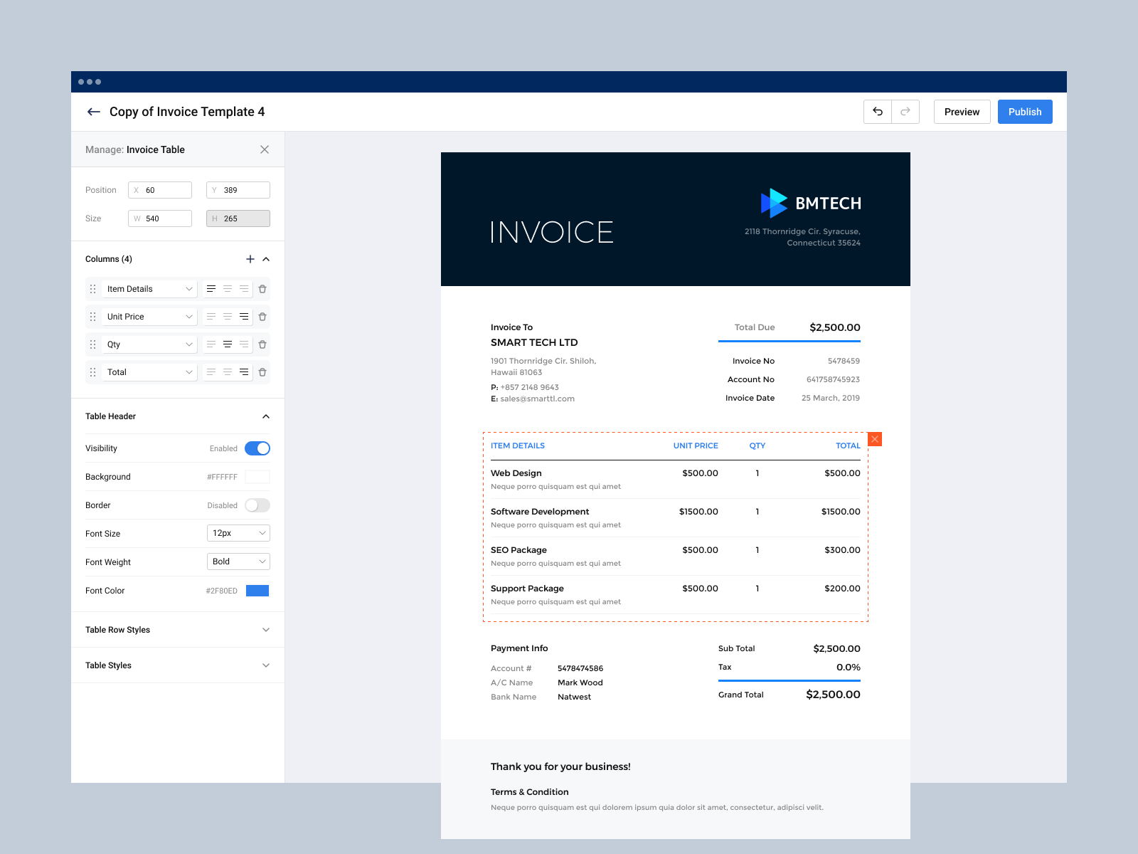 Invoice Builder by Nayon Debnath Dipu on Dribbble