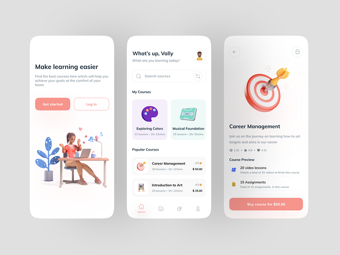 Browse thousands of Course UI images for design inspiration | Dribbble