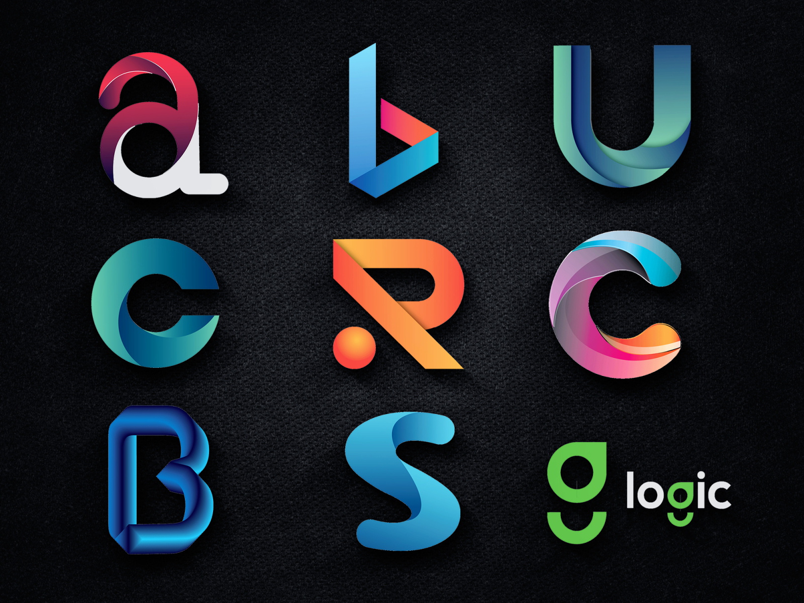 Modern & minimalist letter Logo design by Mustafa Sadik Seraji-3d ...