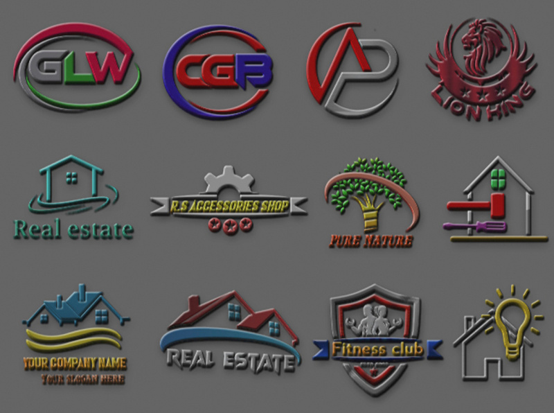 Minimalist typographic logo designs by Mustafa Sadik Seraji-3d animator ...