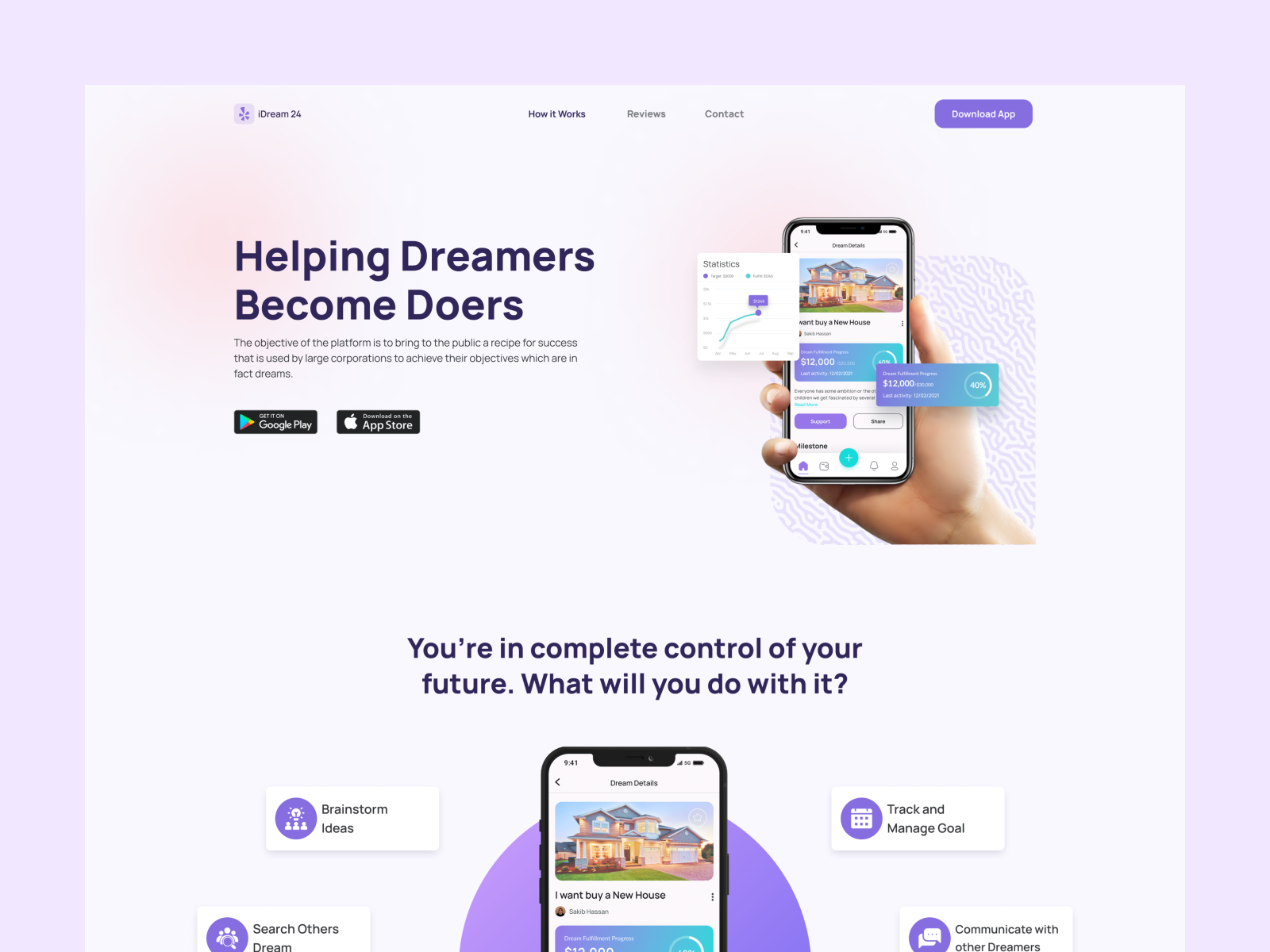 Dreamer Website UI Design by Istiaq Ahmed on Dribbble