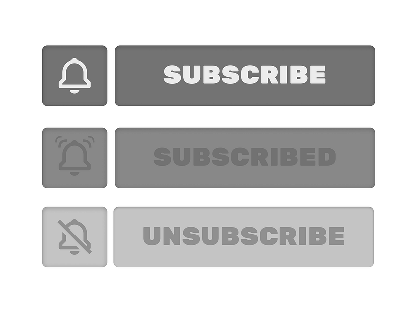 Subscribe Button UI designs, themes, templates and downloadable graphic ...