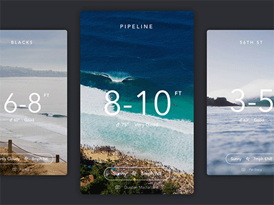 Surf Report Cards by Jon Ezell for Billabong on Dribbble