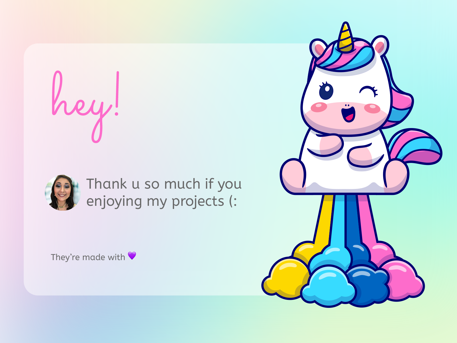 thanku by Carolina Ruff on Dribbble