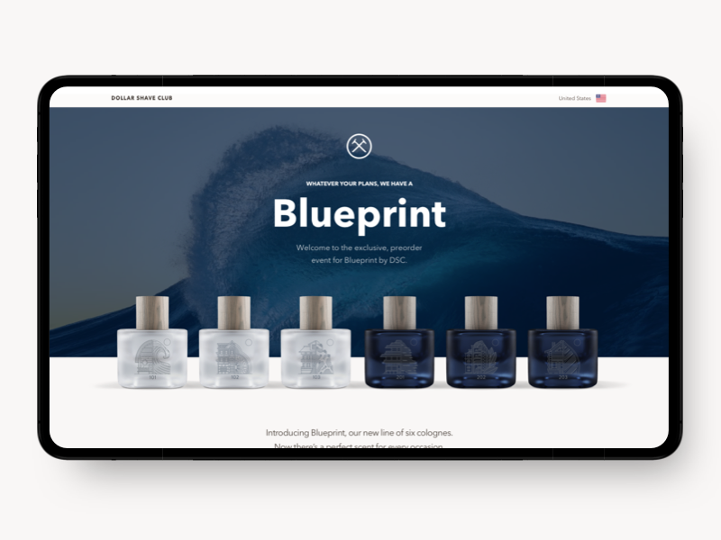 Blueprint - Cologne brand for DSC by Evgenia Kornienko 🇺🇦 on Dribbble