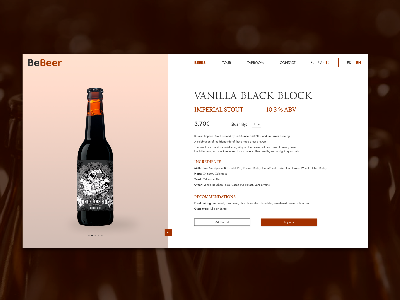 Daily UI #12 - Single Product by Santi Mirabet on Dribbble