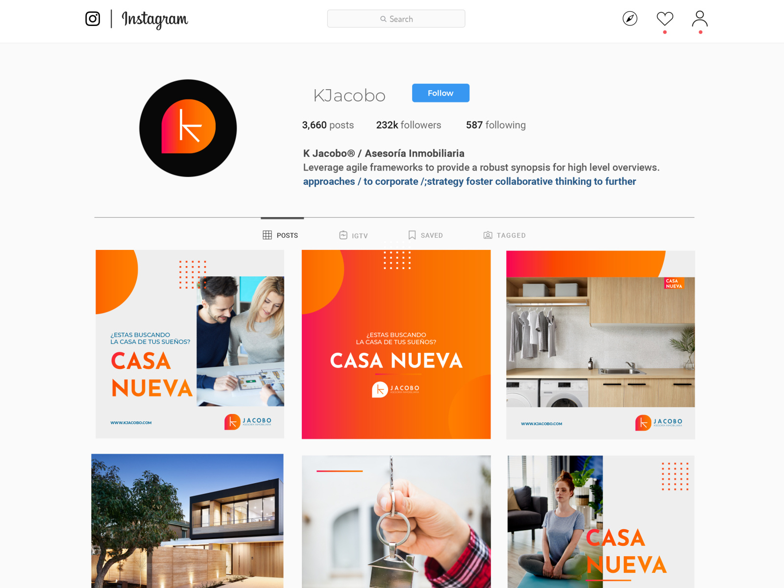 Instagram Browser Window / K Jacobo ® by Willy Santos on Dribbble