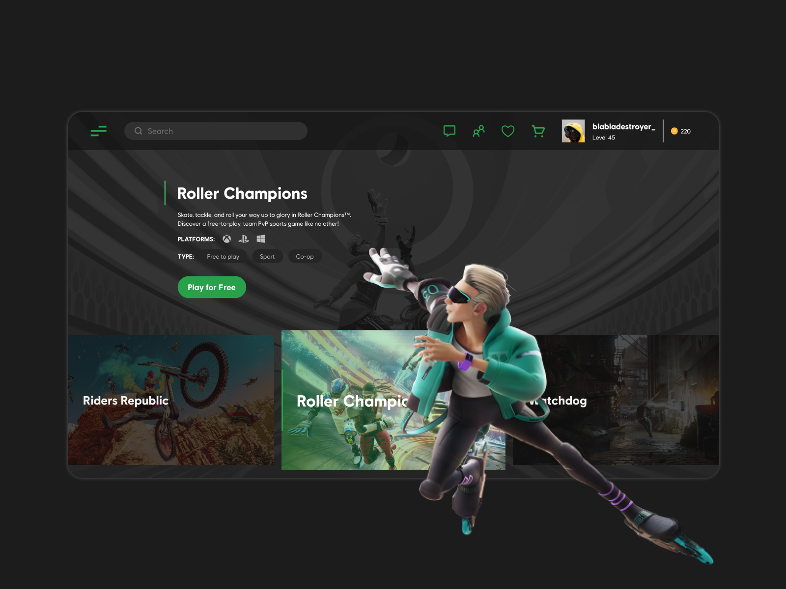 Exploration - Game Store Website by Iqbal Nugraha on Dribbble