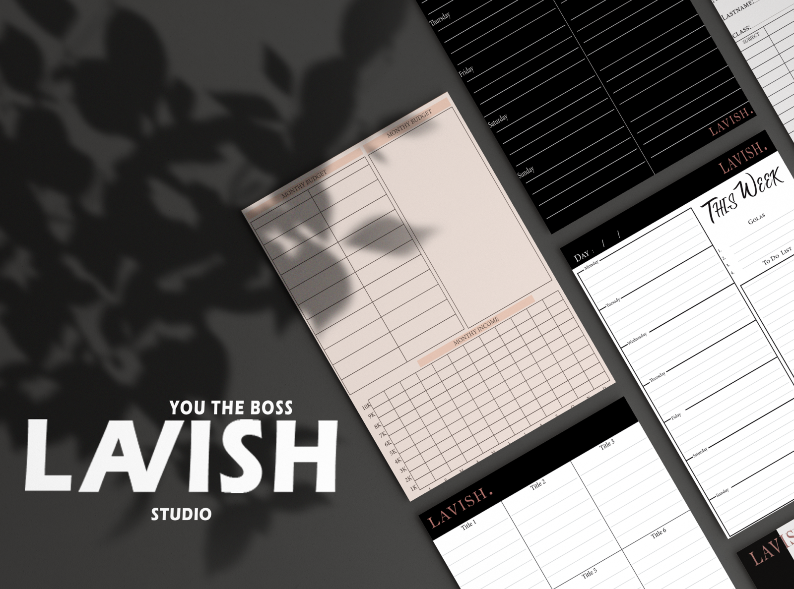 Lavish Studio Planner by Lavish Studio on Dribbble